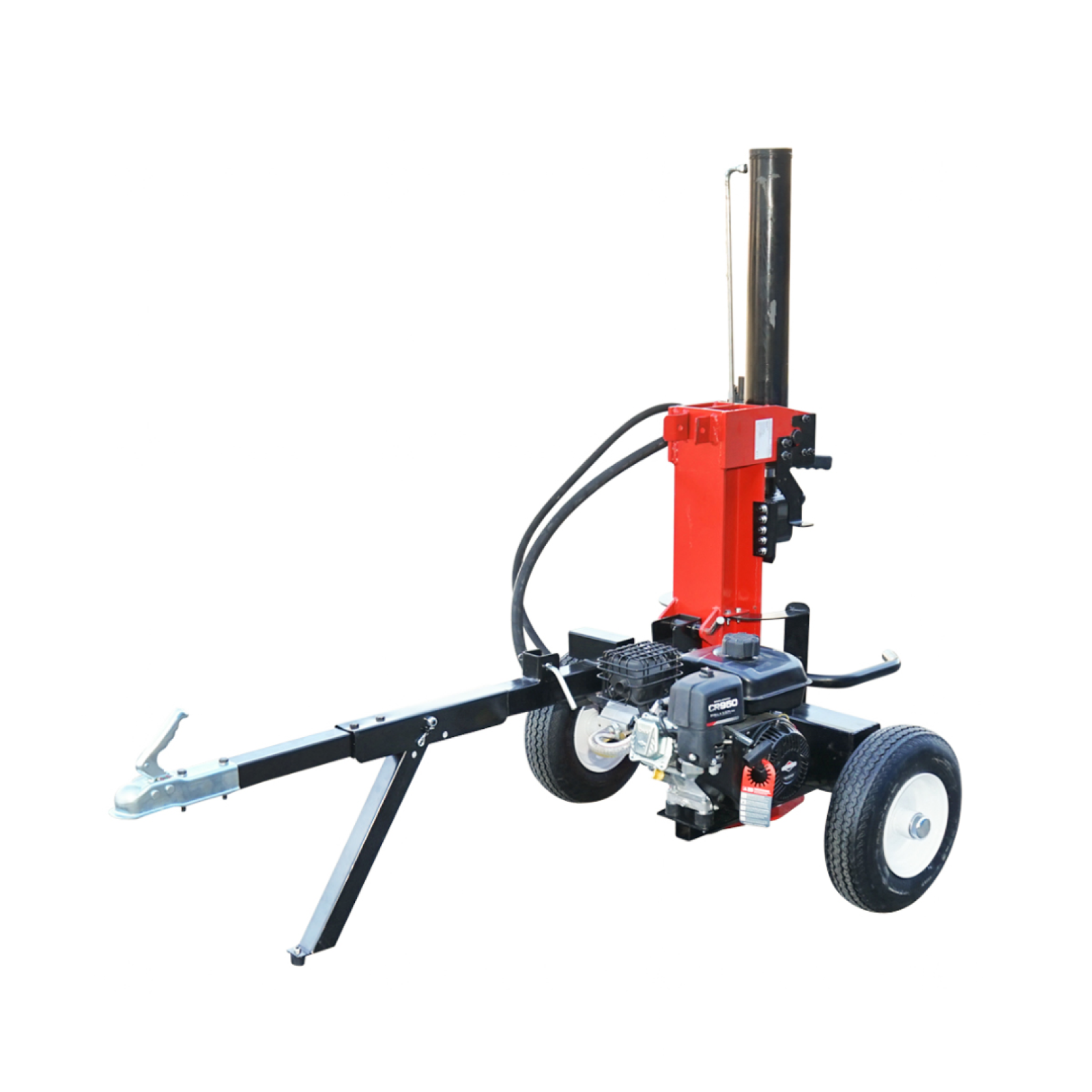 Despicator lemne vertical cu motor pe benzina 196CC, putere despicare ...