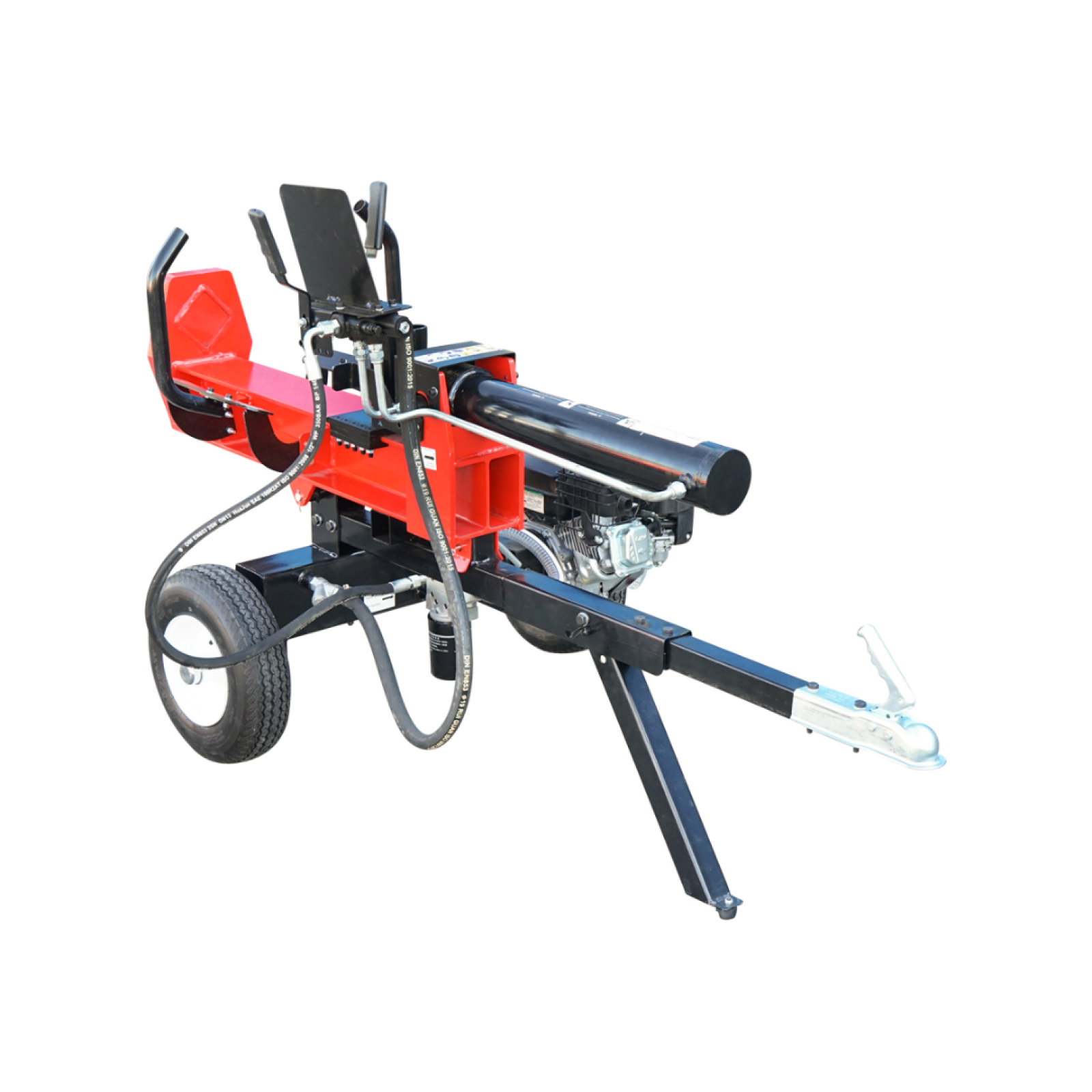 Despicator lemne vertical cu motor pe benzina 196CC, putere despicare ...