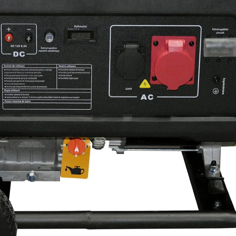 Generator curent Rotakt ROTAKT ROGE7000T putere 6.8KW 400V benzina ...